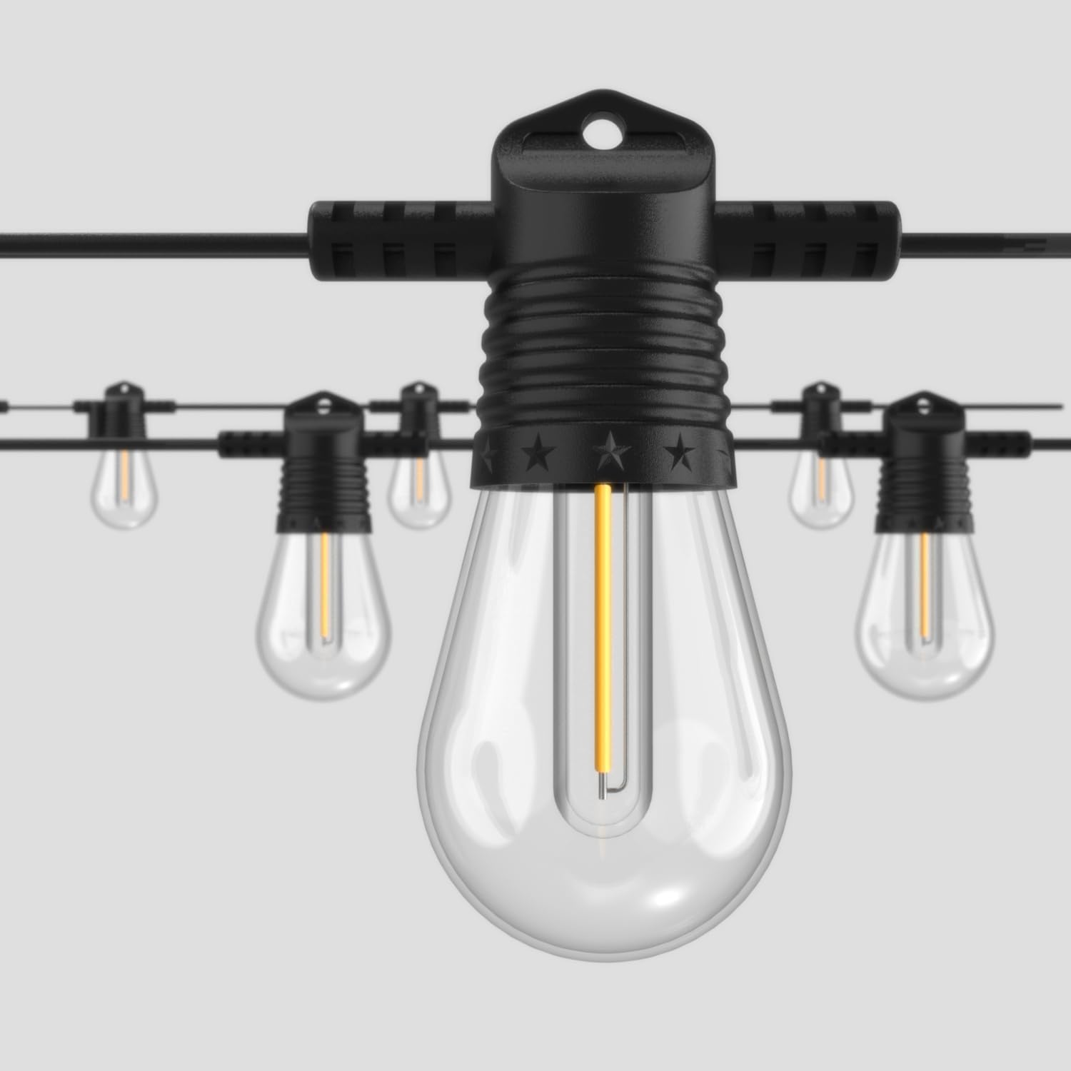 Amazon.co.jp: ストリングライトコード 10M 屋外 防雨型 15個ソケット E26口金変換アダプタ 1500Wまで連結可能 防雨カバー 防雨コンセント 屋外照明 クリスマス 結婚 ...