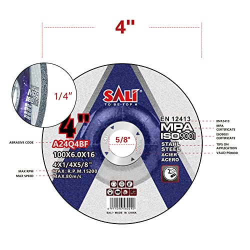 Snapklik.com : SALI 10 Pack 4 Inch Grinding Wheels For General Purpose ...