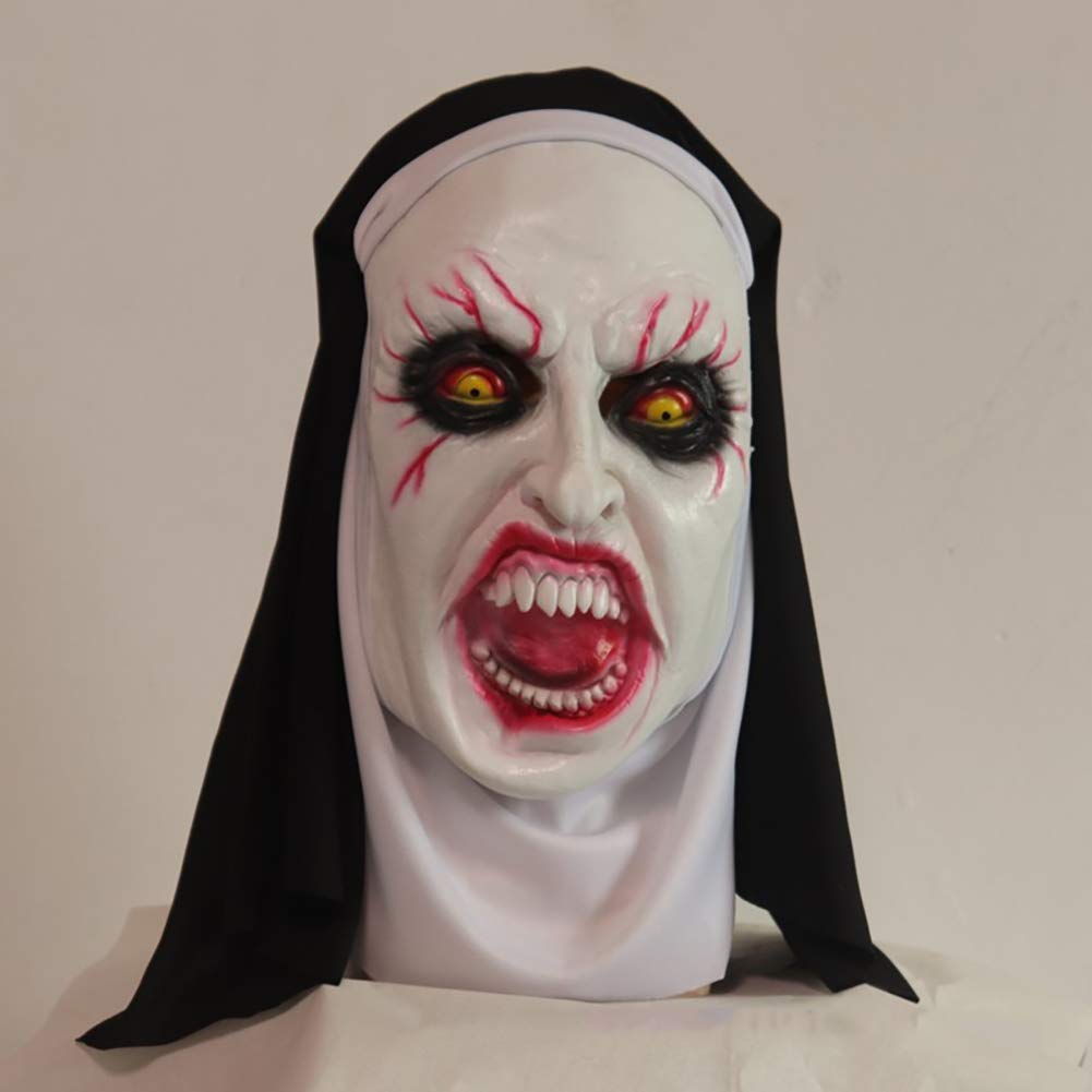 Dl And Ve Horror Nun Mask Halloween Latex Mask Creepy | Desertcart INDIA