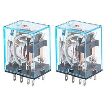 Amazon.com: Baomain General Purpose Power Relay MY2NJ AC 110V Coil LED Indicator 8 pin Terminal ...