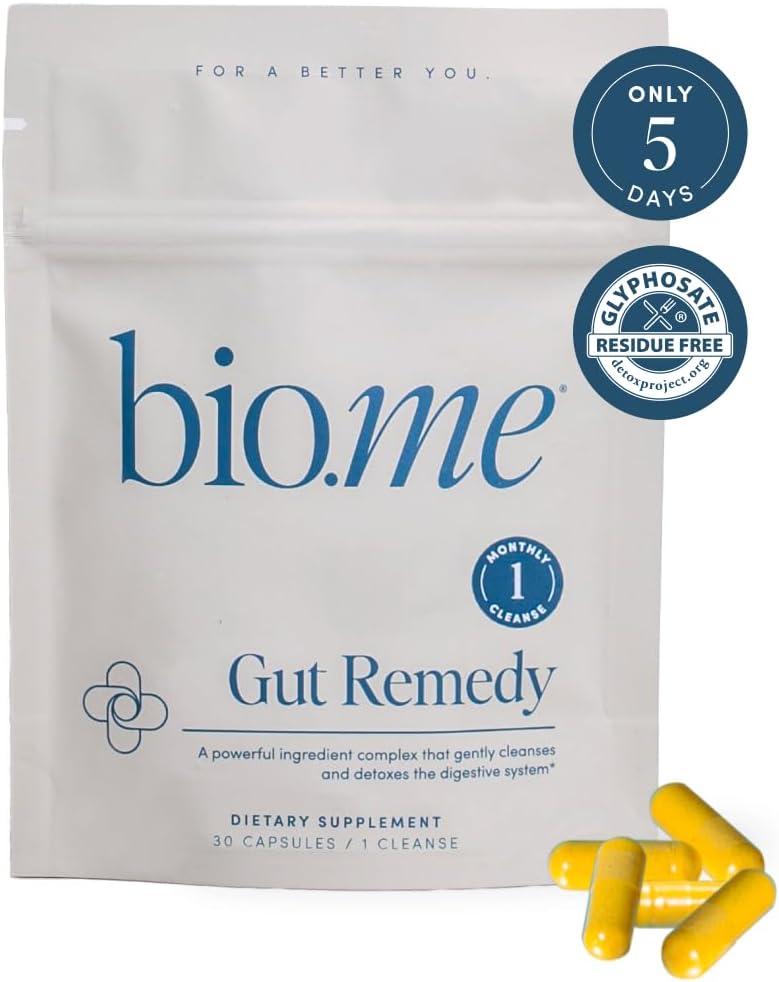 Amazon.com: Bio.me Gut Remedy Capsules (1 Monthly Cleanse) Gut Cleanse ...