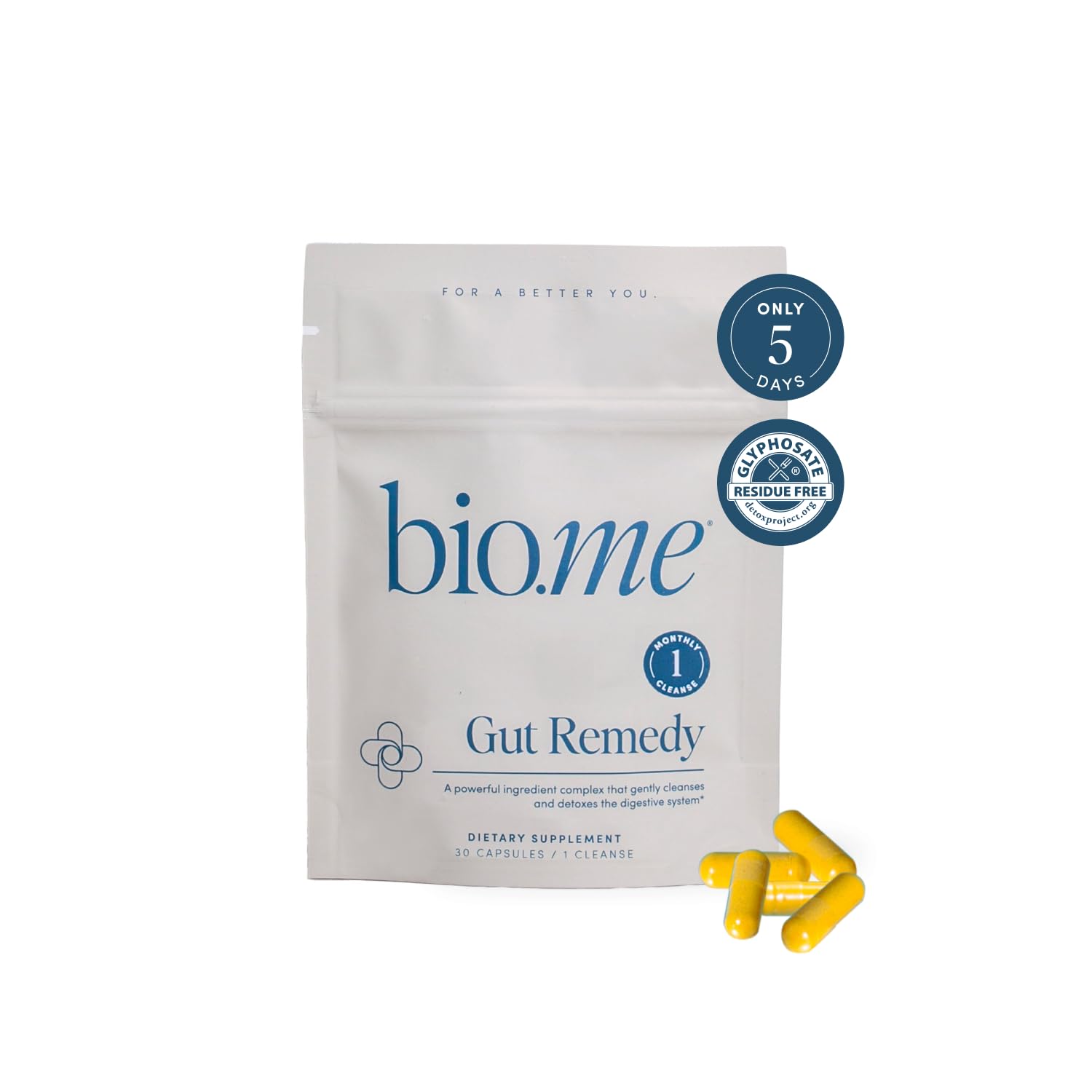 Amazon.com: Bio.me Gut Remedy Capsules (1 Monthly Cleanse) Gut Cleanse ...