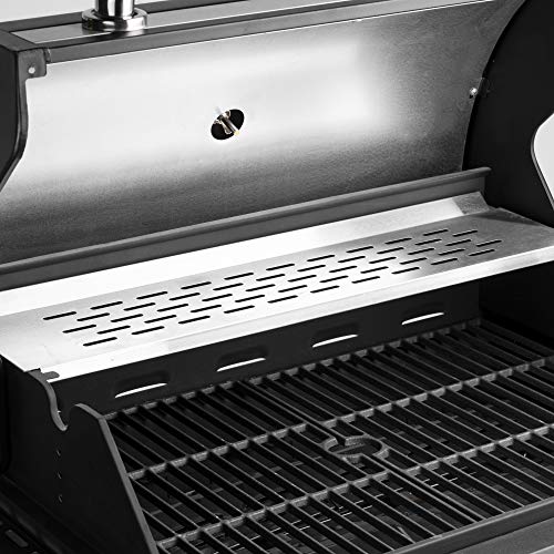 Ribelli Griglia a Gas griglia Carrello Barbecue 4 bruciatori in Acciaio ...