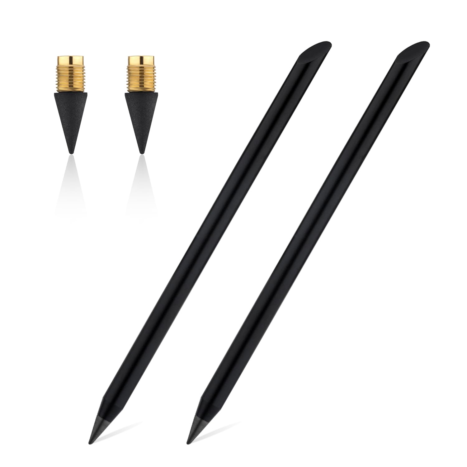 2pcs Metal Inkless Pencils, Everlasting Pencil Infinity Pencil Reusable ...