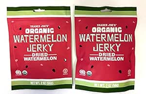 Amazon.com: Trader Joe's Organic Watermelon Jerky Dried Watermelon (2 packs), 2 Ounce