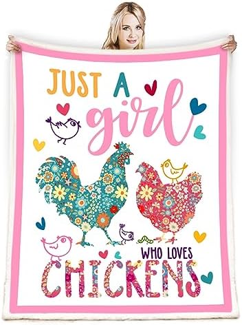 Amazon.com: peakman Chicken Gifts Blanket Throw,Chicken Gifts for ...