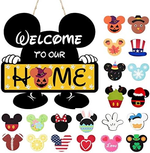 Amazon.com: Open Road Brands Disney Mickey Mouse and Minnie Welcome ...