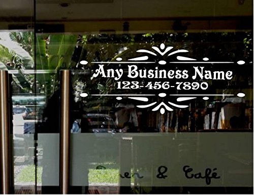 Amazon.com: StickerLoaf Brand Store Name Custom Window Decal Business ...