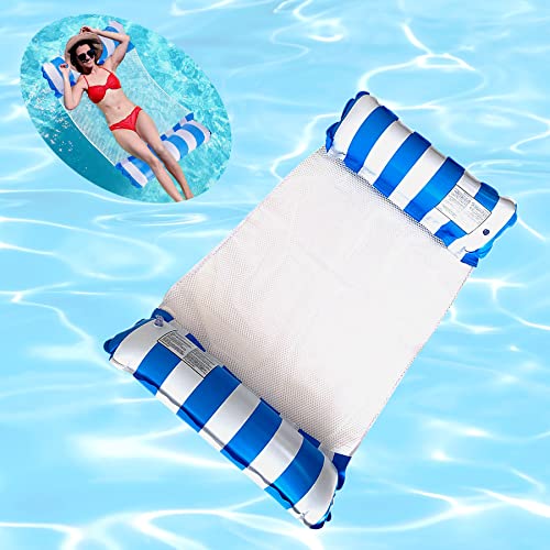 Inflatable Pool Floats Hammock,Water Hammock,4-in-1 Multi-Purpose ...
