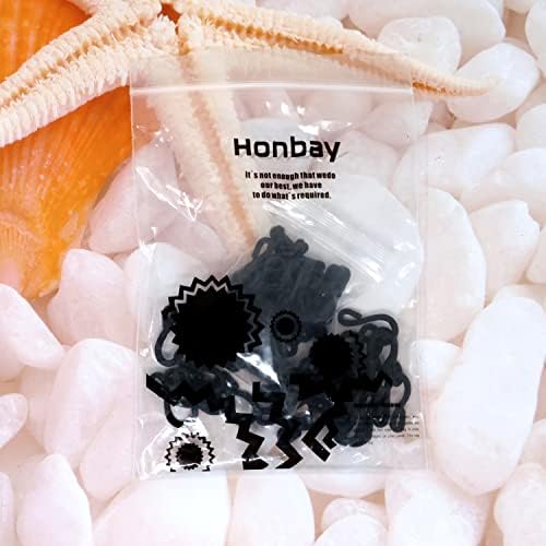 Amazon.com: HONBAY 20 Sets 3.8cm/1.5inch Black Fabric Covered Hook and ...