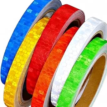 Amazon.com: YOMESTE Bicycle Rim Reflective Tapes 6 Colors Waterproof ...