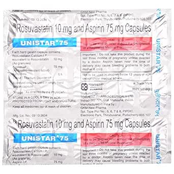 Unistar 75 - Strip of 15 Capsules : Amazon.in: Health & Personal Care