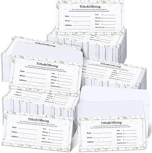 Amazon.com : Woanger 1500 Count Church Tithes and Offering Envelopes ...