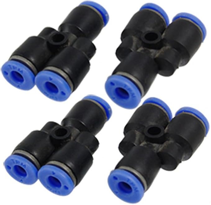 uxcell 4mm Y Union Tube Quick Connecting One Touch Fitting New - Air ...