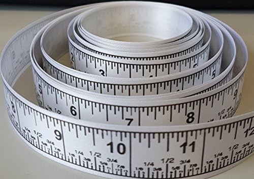 Tape Measure Ribbon (In inches) 25mm Wide Satin Ribbon Available in ...