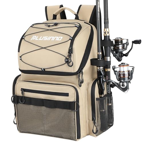 PLUSINNO Fishing Backpack with Rod Holders and Cooler for sale | Katy ...