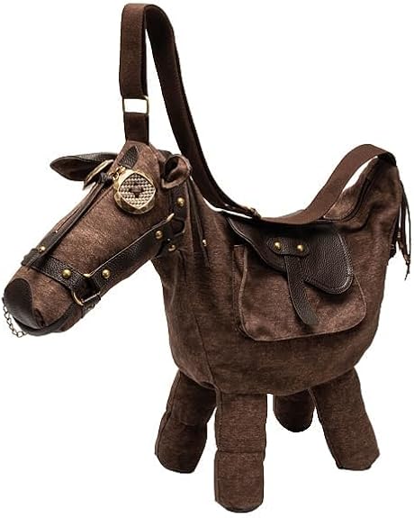 Funny Women Retro Trend Creative Small Design Horse Shoulder Crossbody ...
