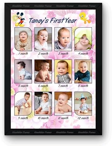 Himshikhar Frames Wooden Personalized Baby Birth Photo Frame Baby Birth ...