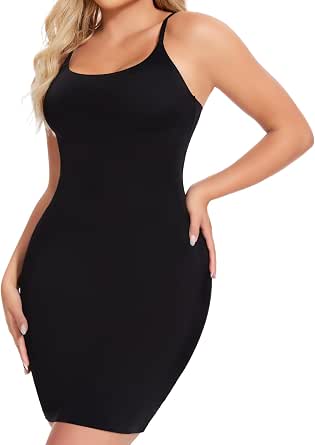 JOYSHAPER Body Shaper for Women Full Slips for Under Dress Adjustable ...