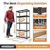 Amazon.com: HOMEDANT 28"W x 12.3"D x 59.5"H 5-tier Boltless Metal ...