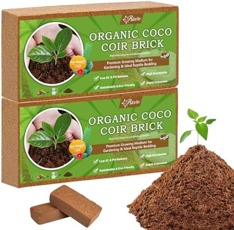 Amazon.com : Coco Coir Brick for Plants, 2 Packs 100% Natural Organic ...