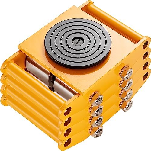 VEVOR 4PCS Machinery Skate Dolly, 26455LBS/12T Industrial Machinery ...