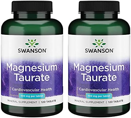 Amazon.com: Swanson Magnesium Taurate - Mineral Supplement - Natural ...