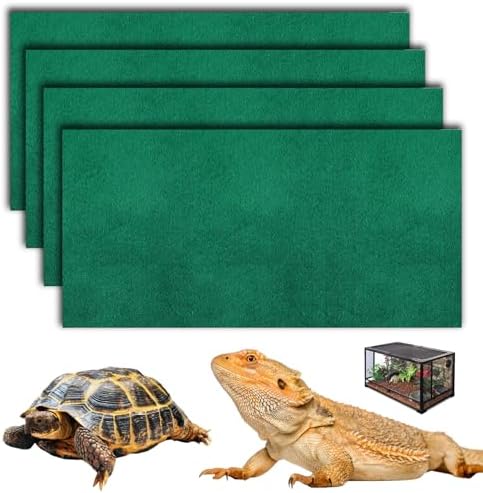 Amazon.com : 4 Pcs 24" x 47" Large Reptile Carpet, Bearded Dragon Tank ...