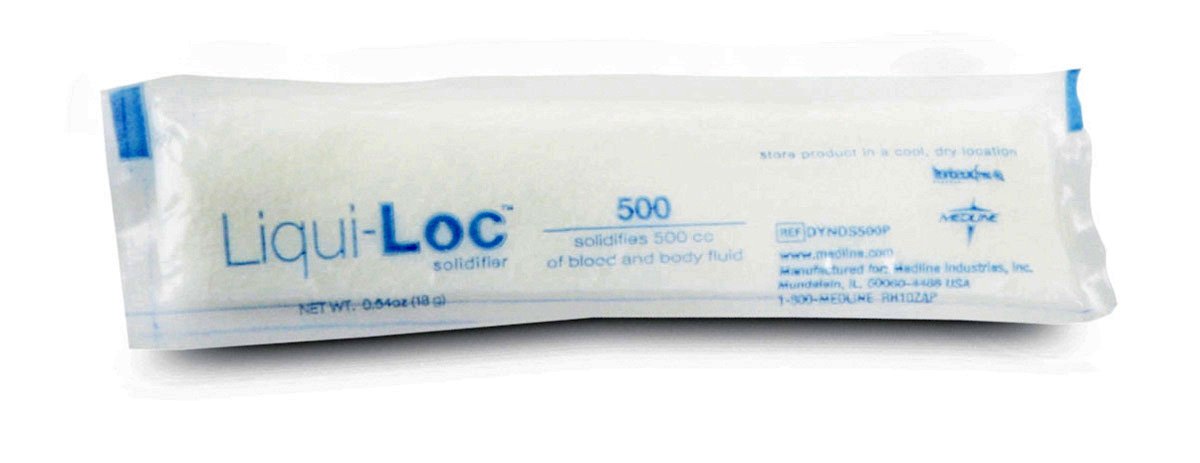 Medline DYNDS500P Liqui-Loc Solidifier Non-Disinfectant Packs, 500 cc ...