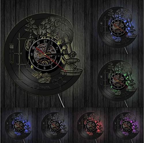 Yanyueshop Tools Of Science Chemistry Lab Wall Clock Biology Science ...