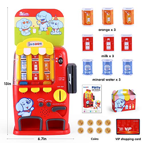 INSOON Interactive Vending Machine Toys Pretend Play for Toddlers ...
