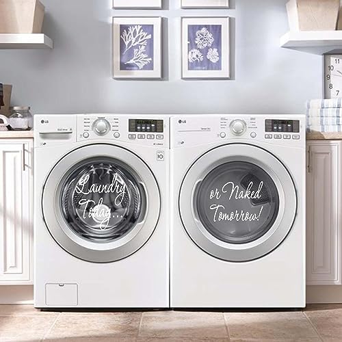 Amazon.com: Wash Dry Decal for Laundry Room Home Decor Washer Decal ...