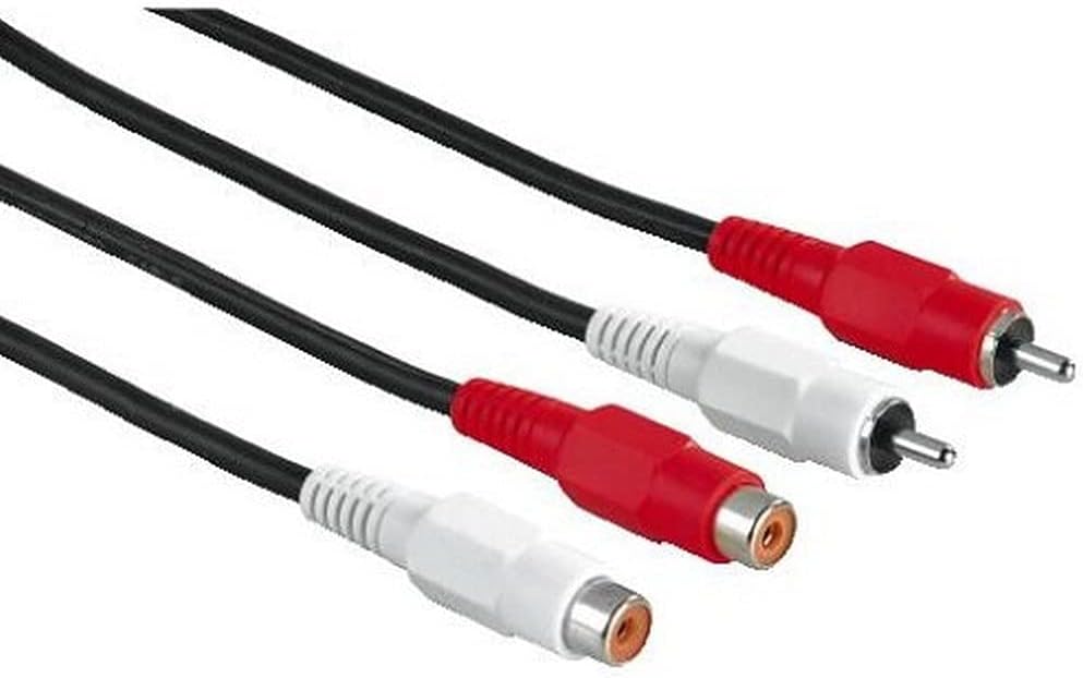 Hama, Audio Cable, 2x RCA Connectors - 2x RCA Female, 10 m: Amazon.co ...