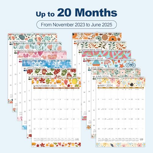 Snapklik.com : SUNEE 2024 Wall Calendar, Now To June 2025, 12 X 17 ...