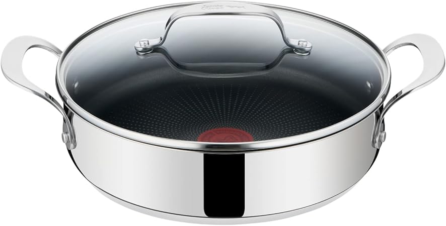 Tefal Jamie Oliver Serving Pan with Lid 25 cm Induction Frying Pan ...