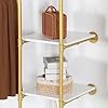 Amazon.com: EDCB Industrial Pipe Gold Clothing Rack with Shelves ...