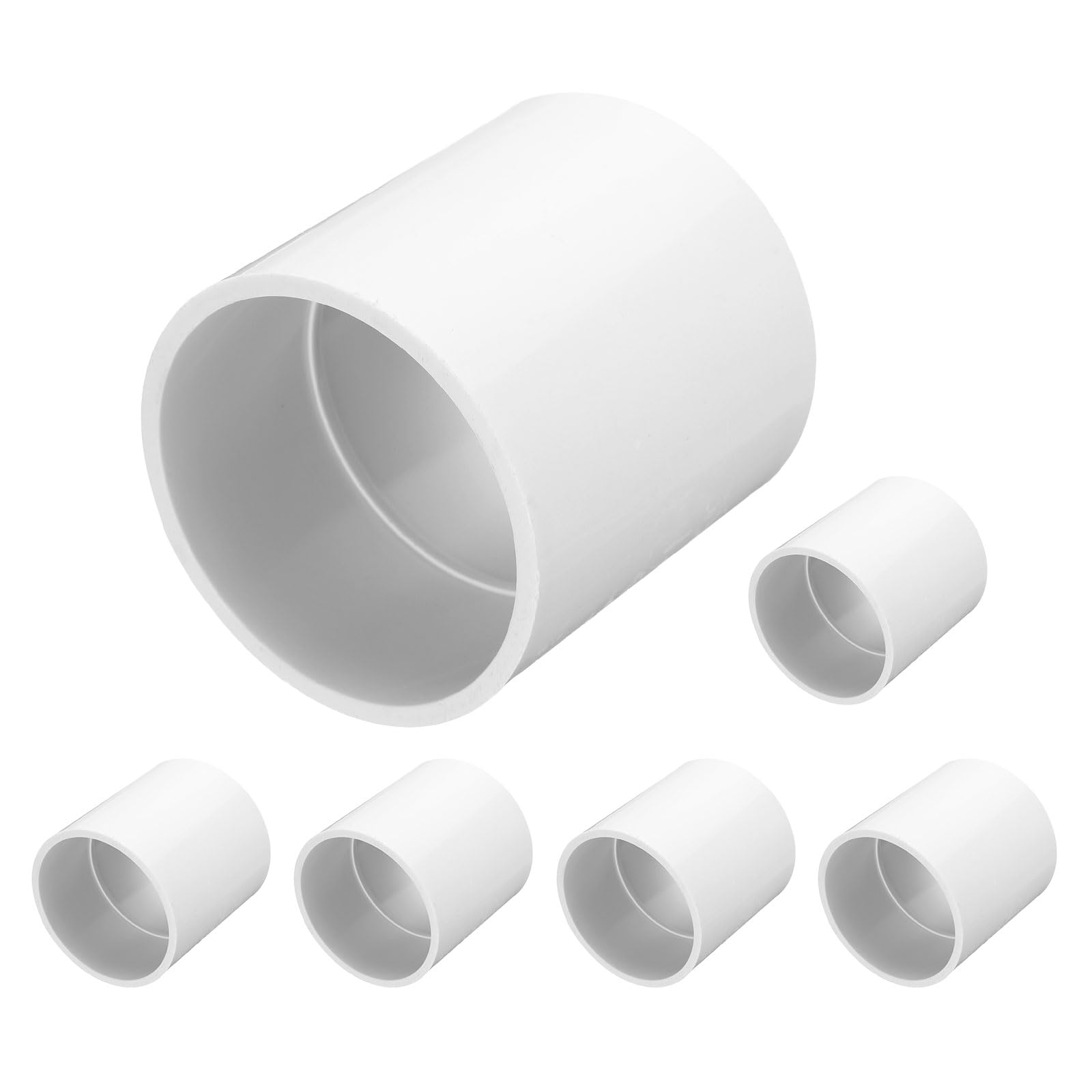 Amazon.com: uxcell 6 Pcs PVC Pipe Fitting 2 Inch Coupling Adapter ...