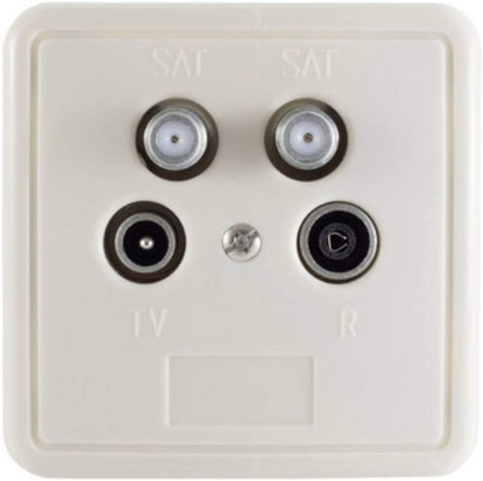 Smart SEA4 Antenna Socket Set SAT, TV, BK, FM Flush-Mounted Spur Socket ...