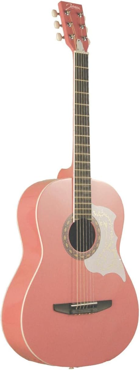 Amazon.com: Johnson JG-100-PK Student Acoustic Guitar, Pink : Musical ...