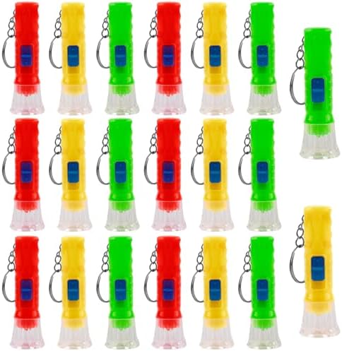 QTMMC 20 Pcs Mini Torches Kids Keyring Torch Led Small Flashlight ...