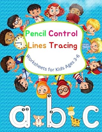 Pencil Control Lines Tracing Worksheets for Kids Ages 3-6: Learning to ...