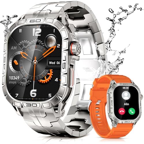 Amazon.com: PODOEIL Military Smart Watch for Men with 1.96" AMOLED ...