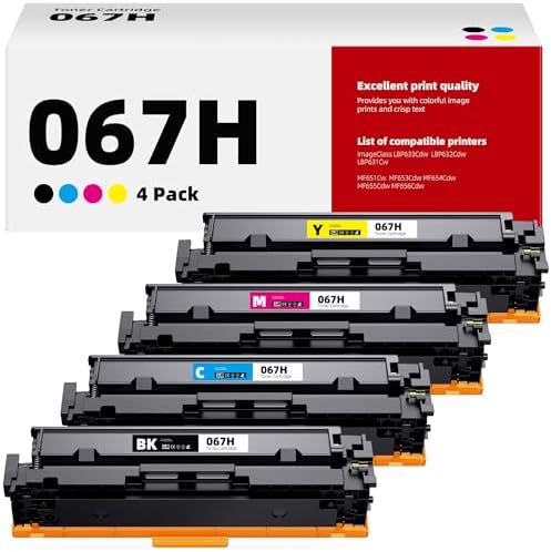 Amazon.com: 069 Toner Cartridge 4 Pack (with Chip) Compatible ...
