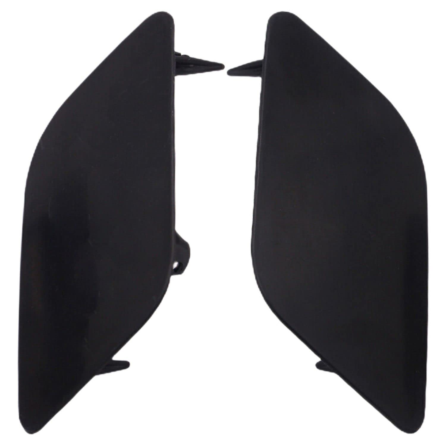 Micarun Black Left & Right Front Bumper Headlight Washer Nozzle Cap ...