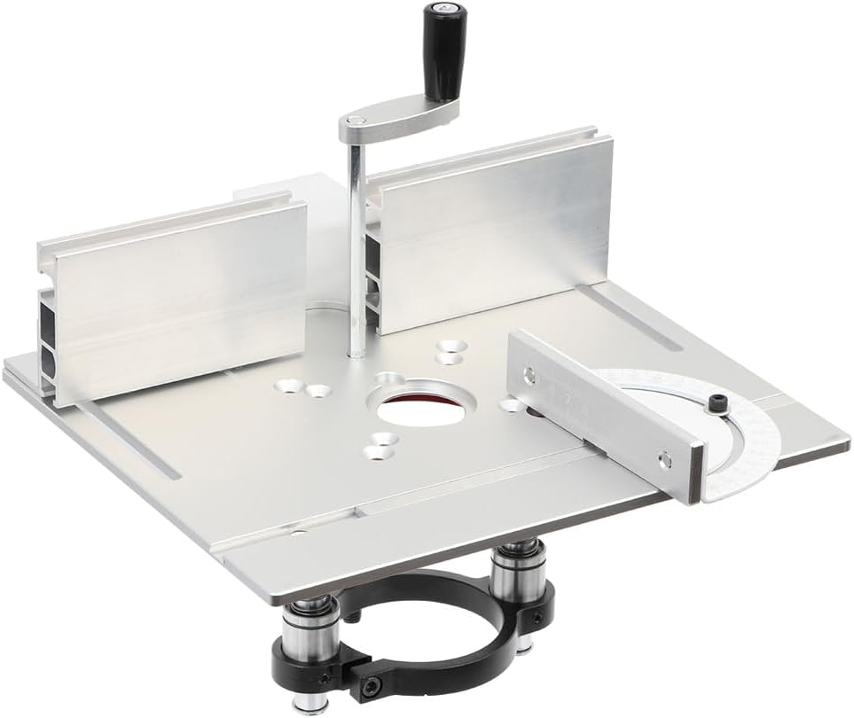 KETIPED Aluminium Router Table Insert Plate And Router Lift for 65mm ...