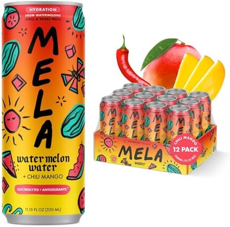Amazon.com : Mela Watermelon Water (12-Pack) - Natural Watermelon Juice ...