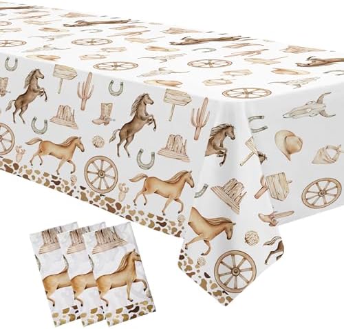 Amazon.com: xo, Fetti Western Tablecloth | 9' x 4.5' | Rodeo ...