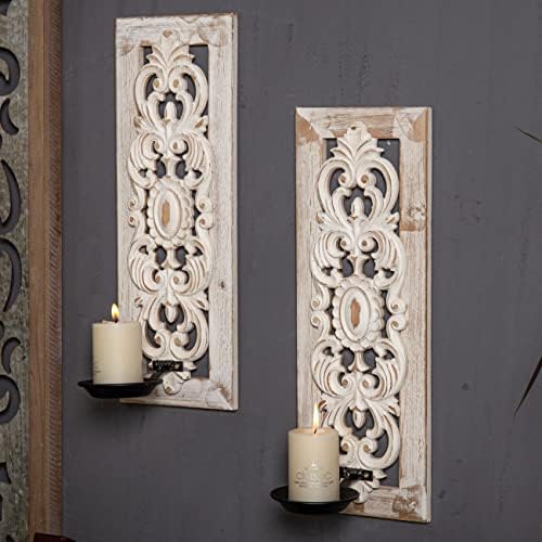 Amazon.com: SOFE Openwork Carving Wall Candle Sconces Set of Two ...