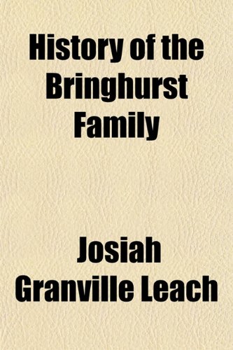 History of the Bringhurst Family : Amazon.in: Books