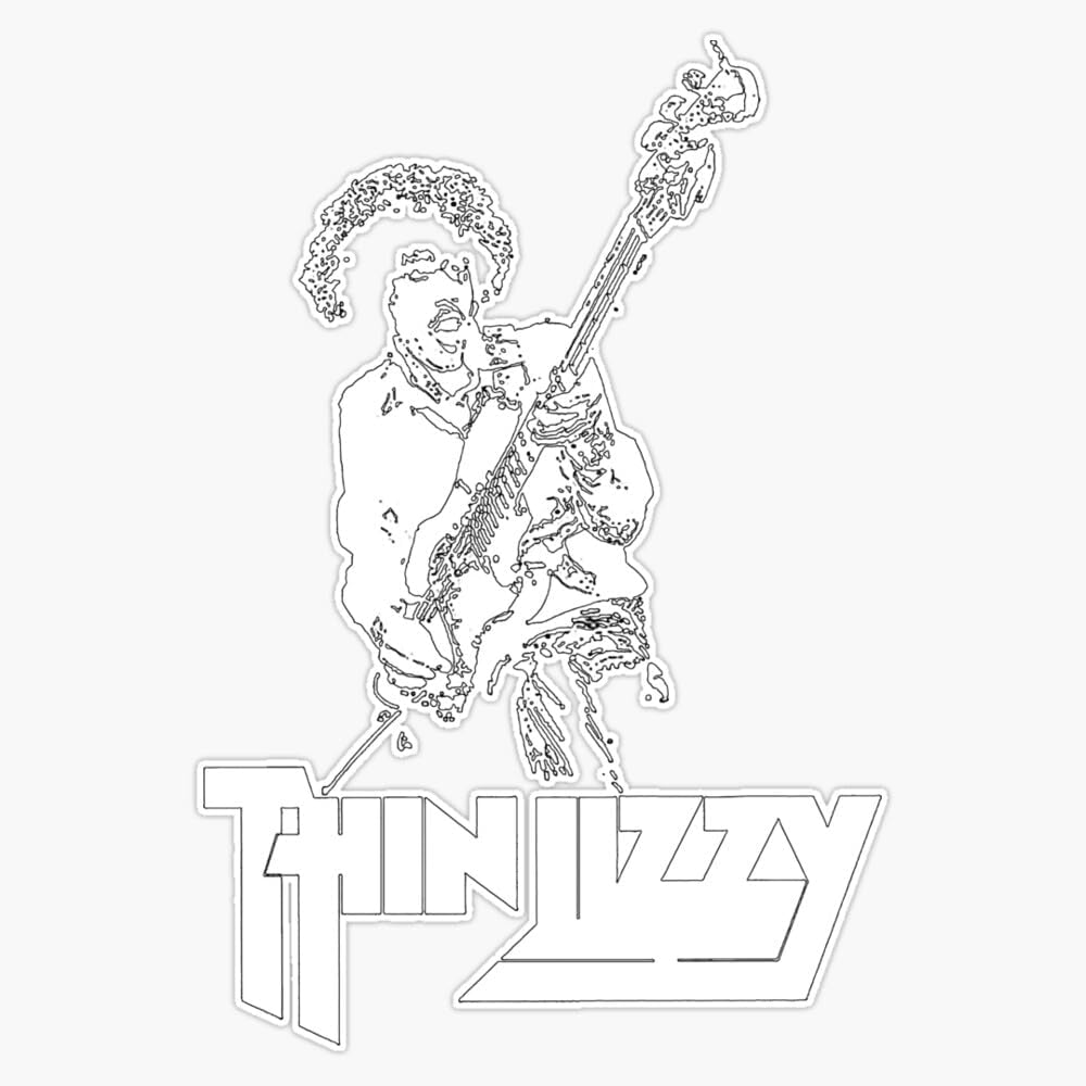 Amazon.com: Thin Lizzy Sticker Bumper Sticker Vinyl Decal 5" : Automotive
